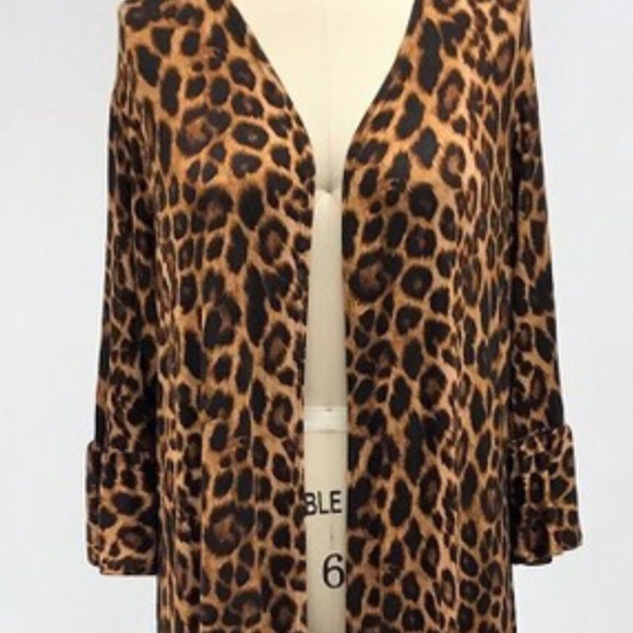 L&B | Jackets & Coats | Leopard Print Cardigan | Poshmark